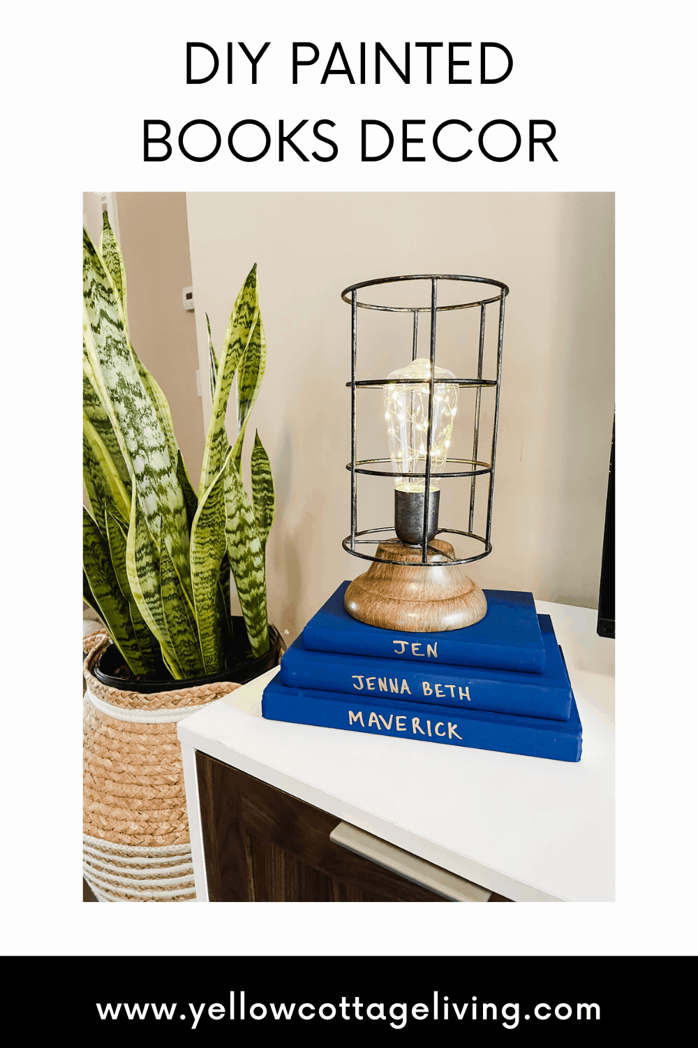 You’ll Love This DIY Painted Books Decor Idea