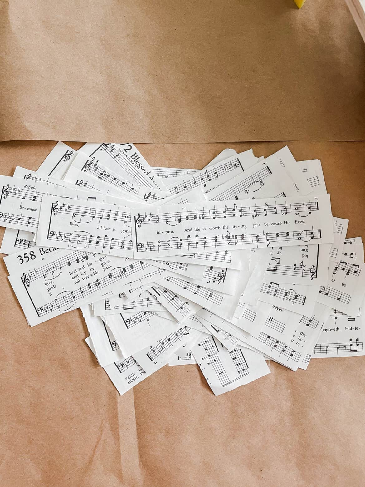 Unique Music Covered Monogram Wall Decor